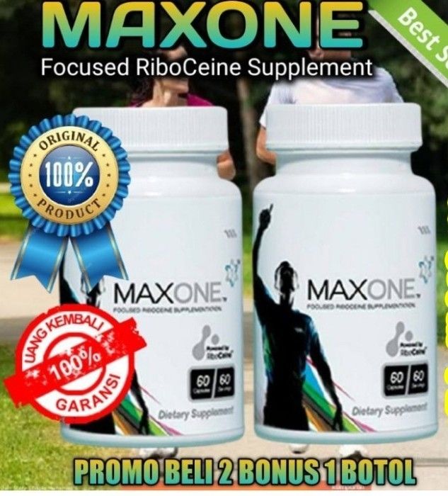 Promo 2 Botol) Suplemen Imun Daya Tahan Tubuh MaxOne Focused Riboceine ...
