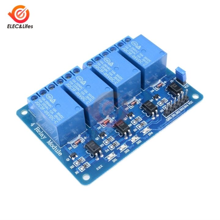 5v 4-Channel Relay Module Shield For Arduino Arm Pic Avr Dsp Electronic ...