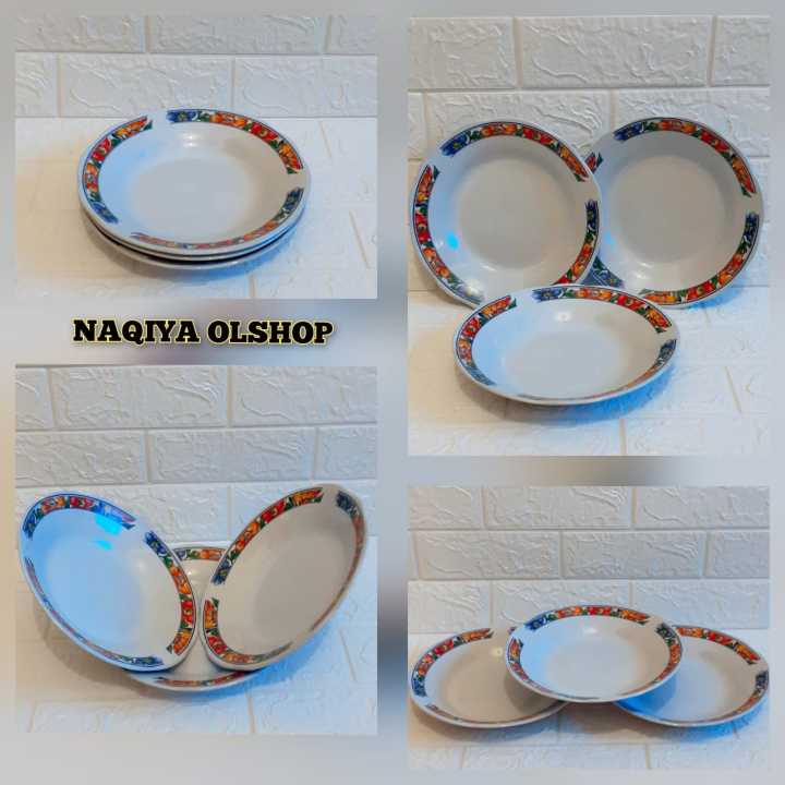 PIRING KERAMIK BUNGA - Piring Cantik - Piring Hias Piring Makan ...