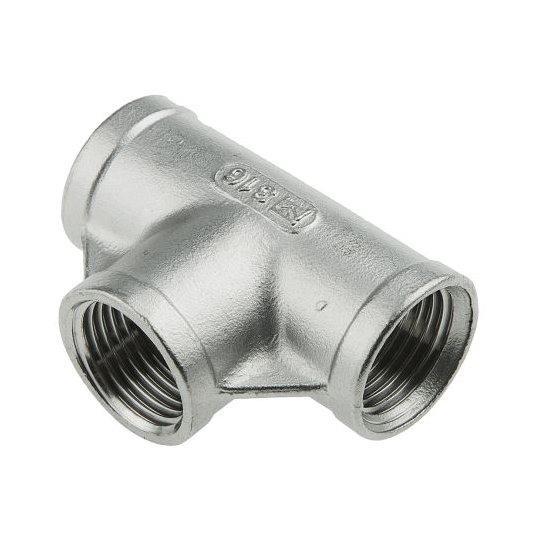 3/4 inch (20mm)Tee 3 way Female Stainless Steel 304 Threaded Pipe ...