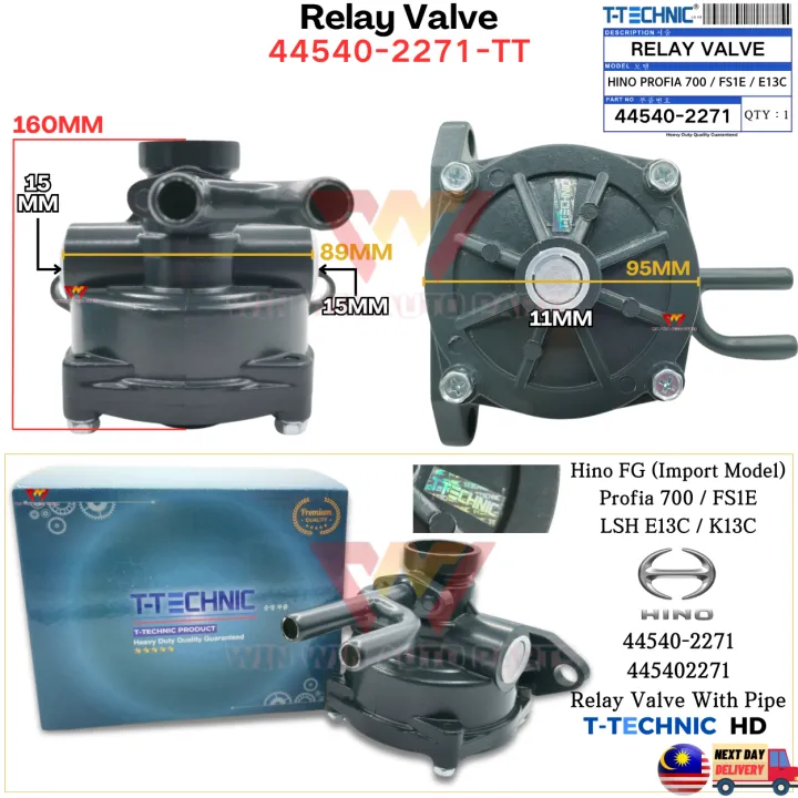 44540-2271-TT Hino FG (Import Model) / Profia 700 / LSH E13C / K13C / FS1E INJAP GEGANTI Relay ...
