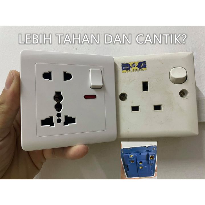 MY WholeSale WHITE COLOUR ELECTRIC PLUG SOCKET HOME 13A Wall PLUG ...