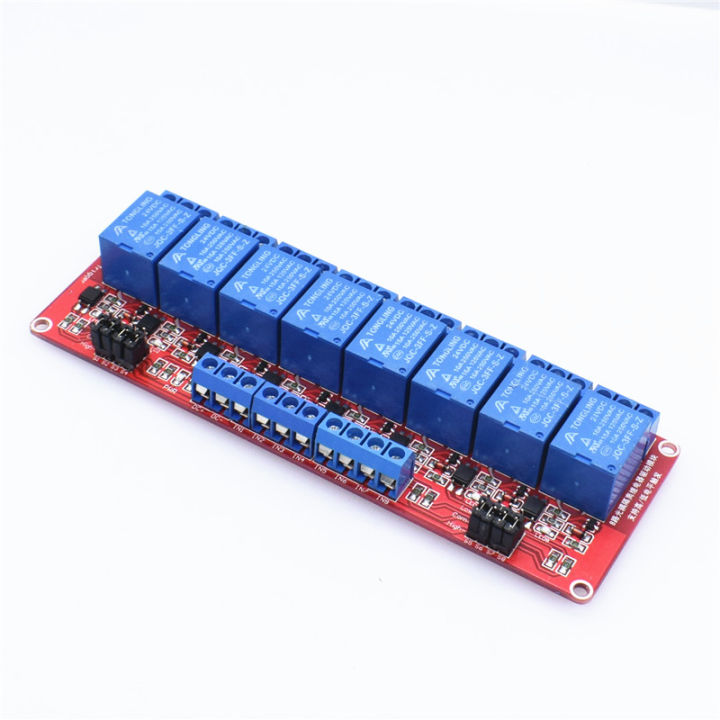8 channel relay module 5V/12V/24V high and low level trigger relay ...