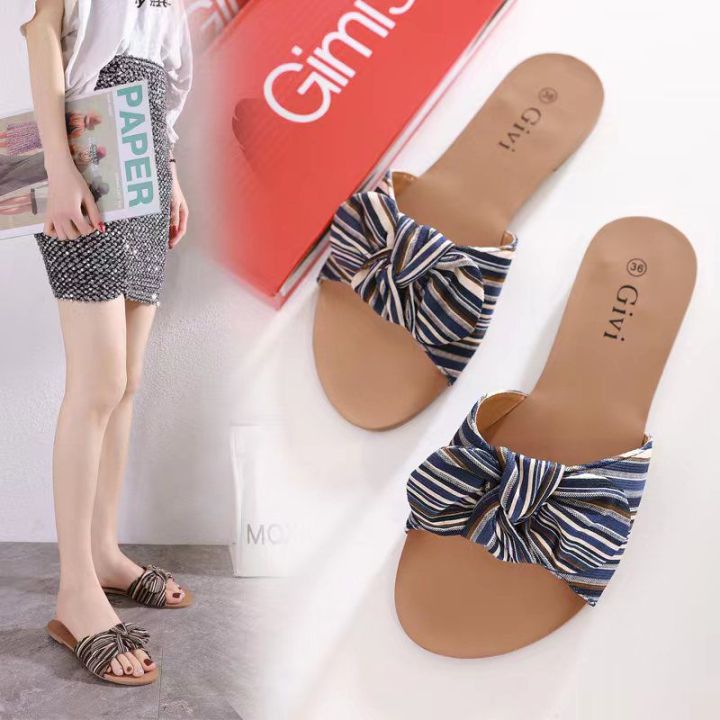 【Gevale】GIMI Korean Flat Sandals shoes 4Color | Lazada PH