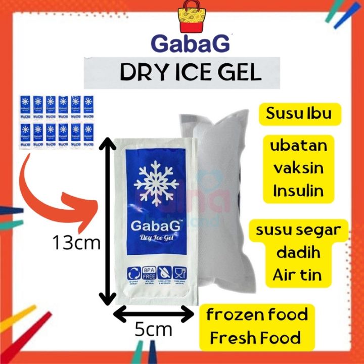 Reusable gabag dry ice gel ice pack ready stock 12pcs | Lazada
