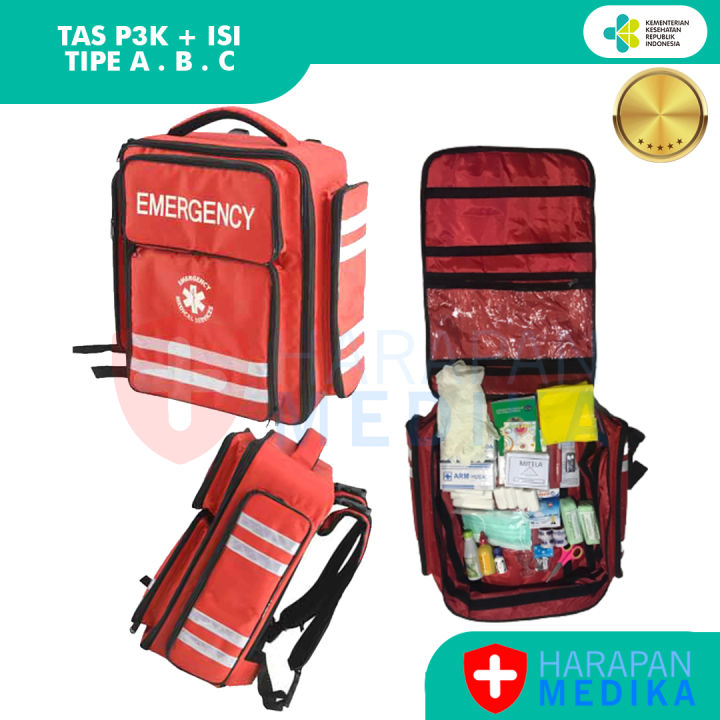 Tas P3K Emergency Merah + Isi First Aid Kit Emergency Kit Jumbo | Lazada Indonesia
