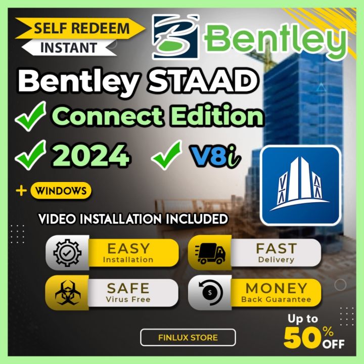 [SELF REDEEM] Bentley STAAD Pro 2024 / V8i SS6 / CONNECT Edition ...