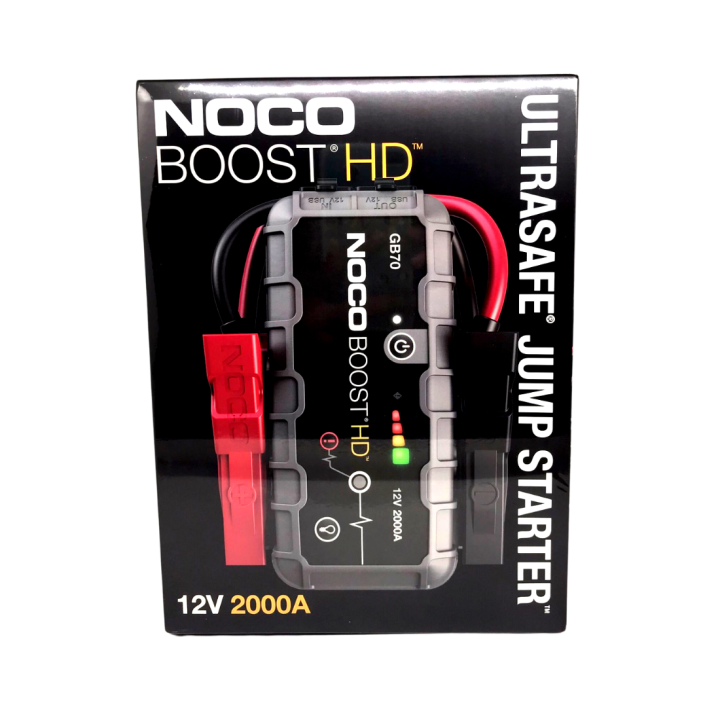 NOCO Boost HD GB70 Ultrasafe Jump Starter 12V 2000A 400 Lumen LED Flash ...