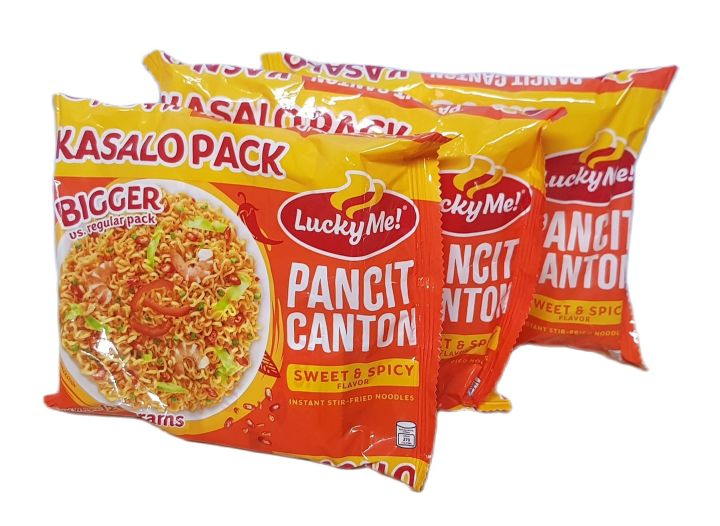 Lucky Me Instant Pancit Canton Sweet & Spicy Flavor - Kasalo Pack (15 ...
