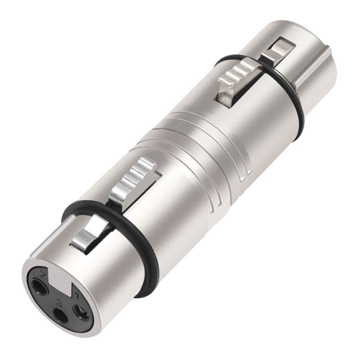 Female Adapter XLR Microphone Line Adapter XLR 3 Pin to 3 Pin ...