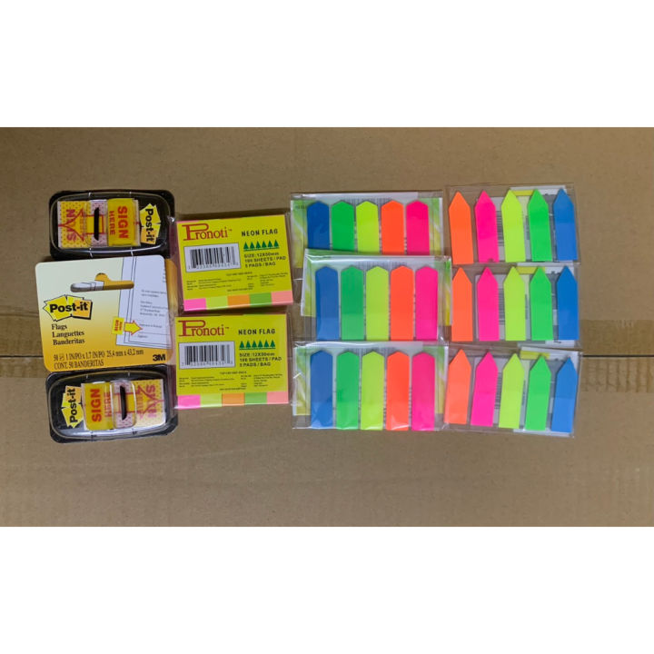 Giấy note trình ký Sign here-Note phân trang -Note5 màu nhựa-Note 5 màu ...