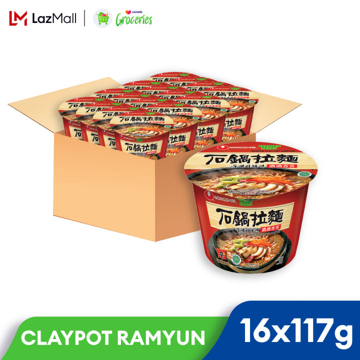 [CARTON] Nongshim (Farmer's Hearts) Claypot Ramyun BOWL 16 x 117g | Lazada