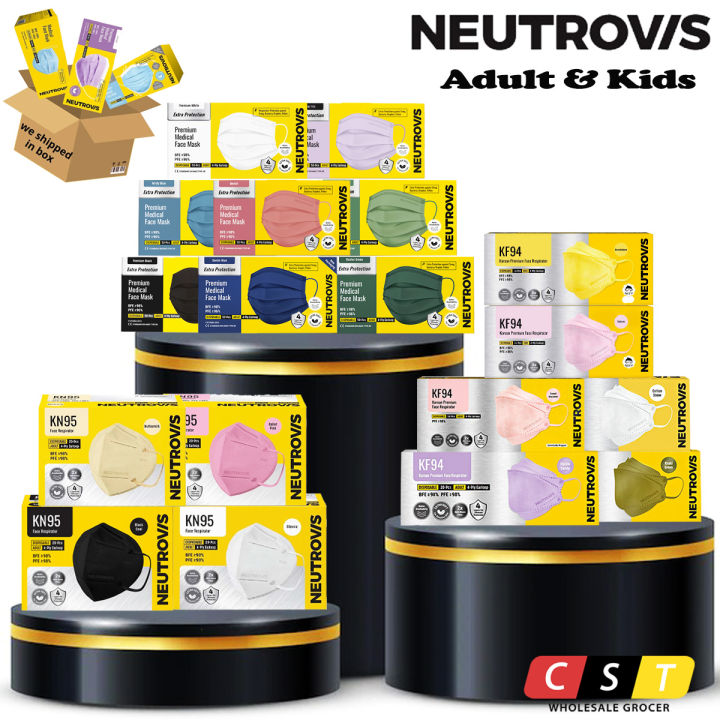 [Ship In Hard Box] Neutrovis Premium Medical Face Mask [Extra Soft For ...