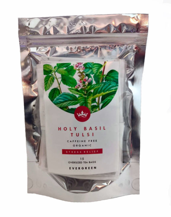 Holy Basil Tulsi in Big Oversized Tea bags Relaxing Stress-free Pure ...