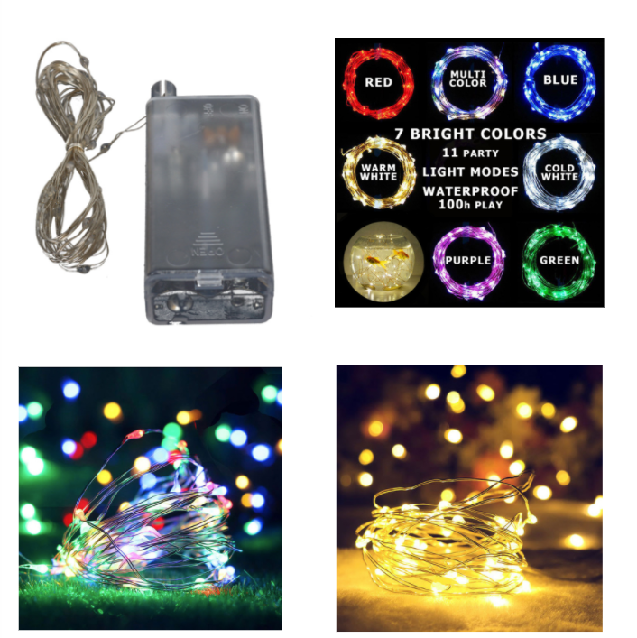 3M Led Fairy Lights Battery Operated Copper Wire Starry Fairy Lights ...