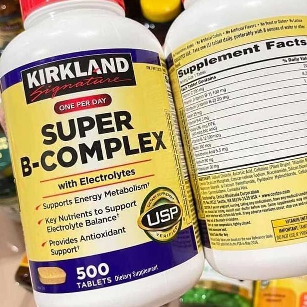 Kirkland Signature Super B-Complex with Electrolytes ( b complex ...