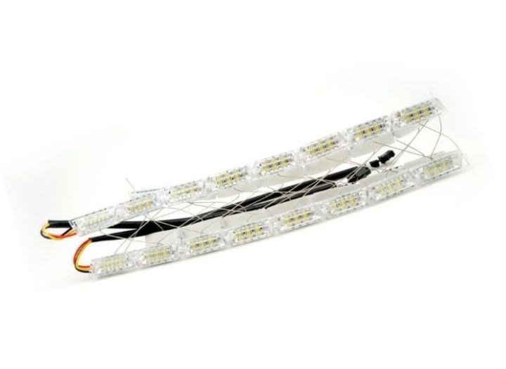 LED DRL Crystal 4 Wire White + Running Yellow 12V 16W | Lazada Indonesia