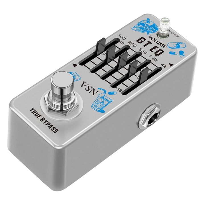 Guitar Equalizer Pedal 5-Band Parametric EQ Guitar Effect Pedal ...