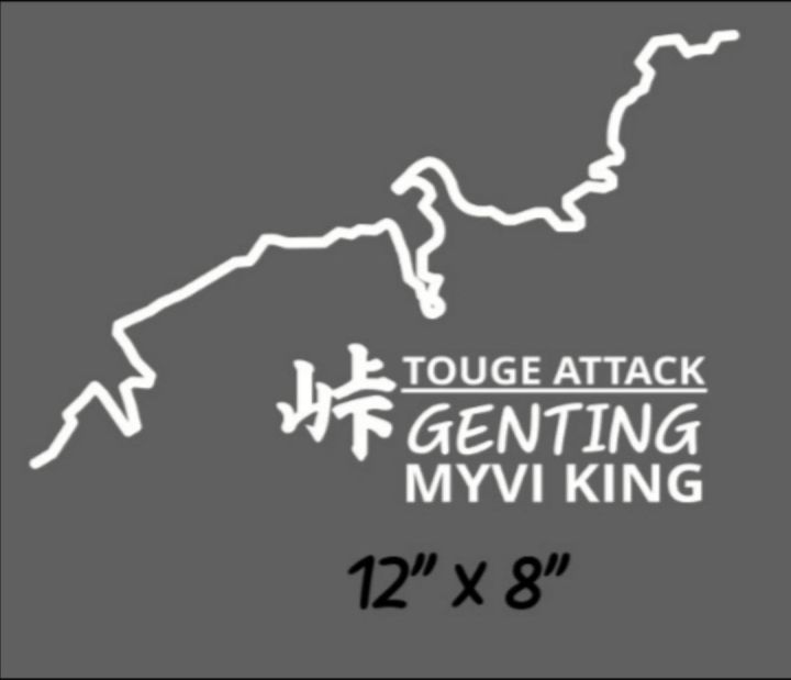 👍 CUSTOMISED GENTING TOUGE ATTACK STICKER | Lazada