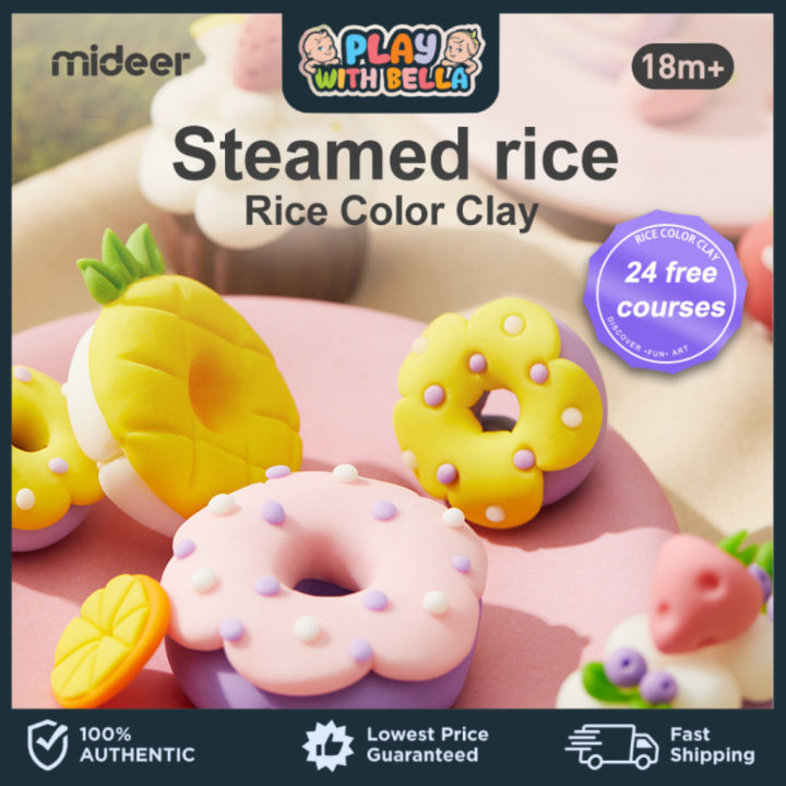 Mideer Rice Color Clay Safe to Eat 6/12 Colors | Lazada PH