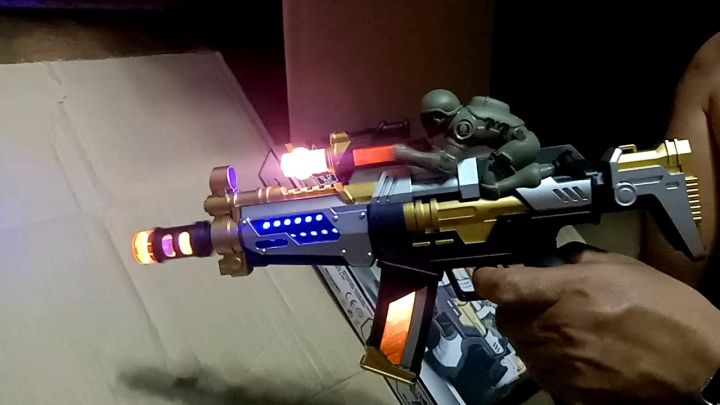 PLASTIC TOY GUN/FAKE GUN TOYS FOR KIDS MECH TOY GUN WITH LIGHT & SOUNDS ...