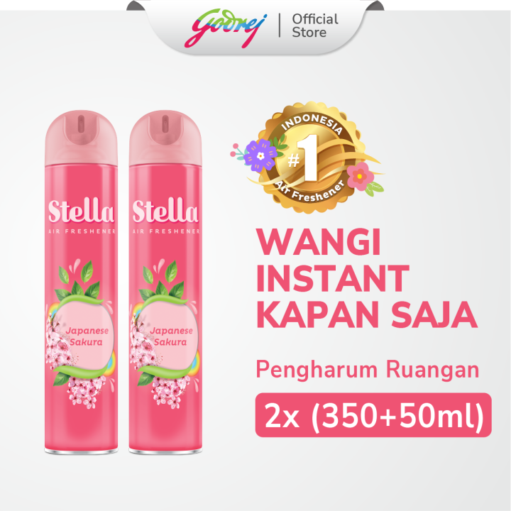 [Paket isi 2] Stella Aerosol Parfum'ist Japanese Sakura 350ml ...