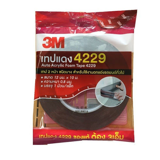 3M 4229 โฟมเทปกาว 2 หน้าชนิดบาง 12 มม. ยาว10 ม. | Lazada.co.th