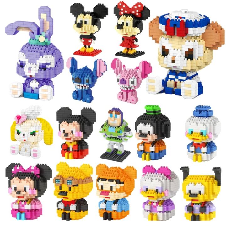 Disney Mickey Mouse Blocks Brick toys building Mini Blocks Cartoon ...