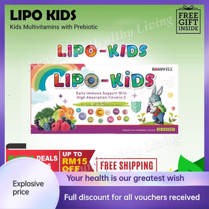 health tea ♙NEW ARRIVAL ORIGINAL LIPO KIDS (30 sachets) TRIPLE ACTION ...