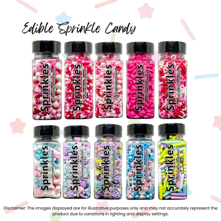 [SG READY STOCK] Edible Decorative Colourful Candy Sugar Sprinkles ...