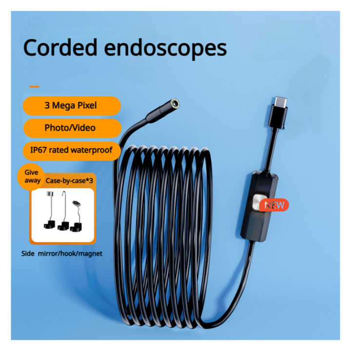 Industrial Borescope Camera Android Cell Phone Tube Auto Repair ...