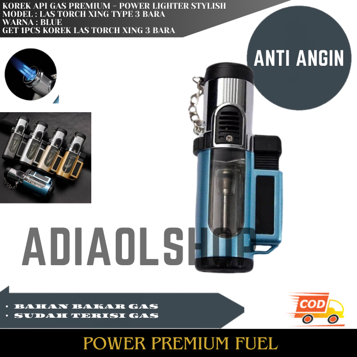 Korek Api Las 3 Bara Api Blue High Quality Match Stylish | Lazada Indonesia