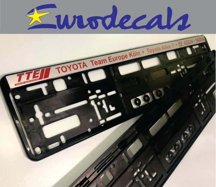 European Euro EU UK License plate Europlate frame holder for Toyota ...