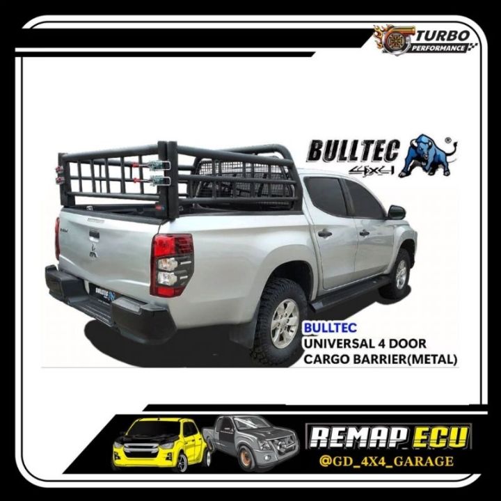 BULLTEC rear cargo carrier barrier bar deck cover hilux vigo revo rogue ...