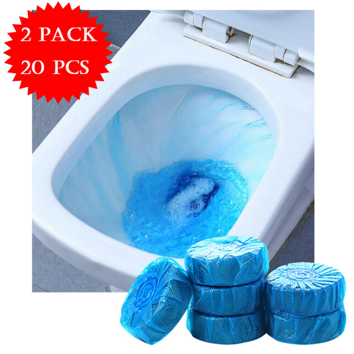 20 pcs Blue Soap Cleaner Effective Disposable Magic Automatic Flush WC ...