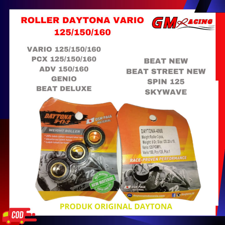 ROLLER DAYTONA VARIO PCX ADV 125 150 160 GENIO SCOOPY NEW BEAT NEW ...