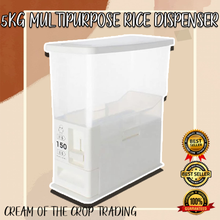 Best Seller 5kg MULTIPURPOSE RICE DISPENSER | Automatic Rice Dispenser ...