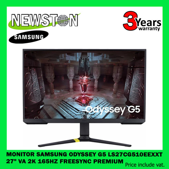 MONITOR (จอมอนิเตอร์) SAMSUNG ODYSSEY G5 LS27CG510EEXXT - 27" VA 2K ...