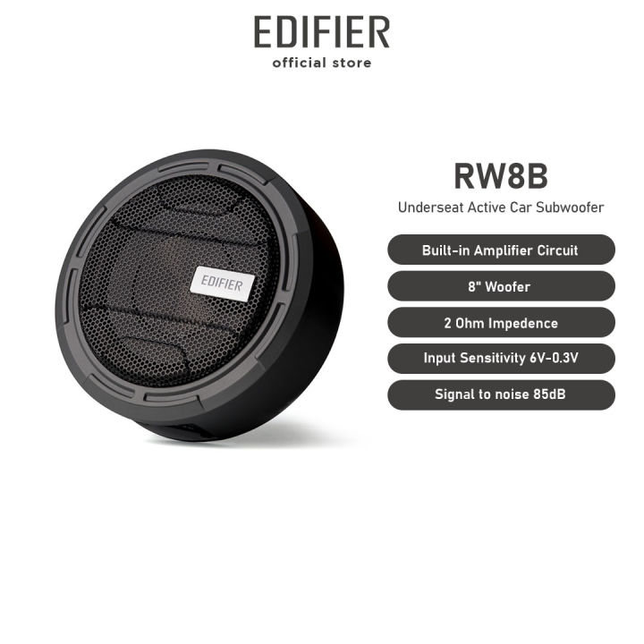 Edifier RW8B / RW8 B Under-Seat Active Car Subwoofer International ...