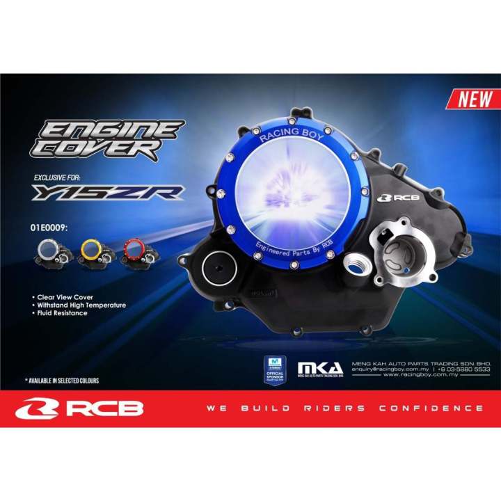 Racing Boy Engine Cover RCB Clutch Cover Clear Yamaha Y15 Y15ZR V1 V2 ...