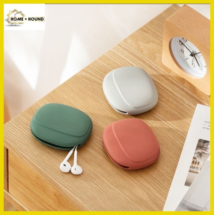 Home+Hound Silicone Cable Organizing Bag Earphone Storage Box Headphone ...