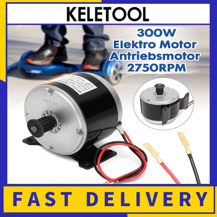 350W 24V Motor Sikat MY1016 untuk E Skuter dan Go-Kart dengan ...