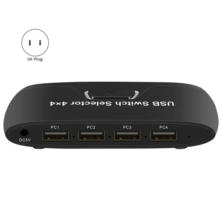 【DNH】-USB KVM Switch USB 4 Input 4 Output for Laptop Printer Keyboard Mouse Monitor Shared ...