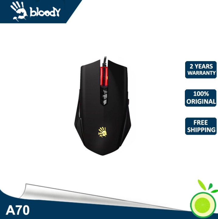 A4Tech Bloody ABedless A70 USB Gaming Mouse-Matte Black | Lazada PH