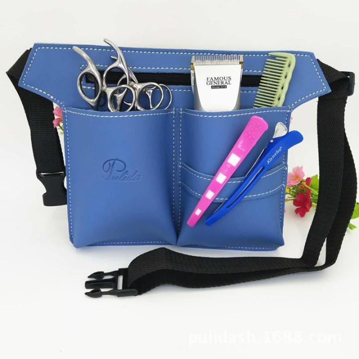 Hairdressing Trimmer Kit Bag Professional Multifunction Hair Trimmer Leather Case Waist Belt ...