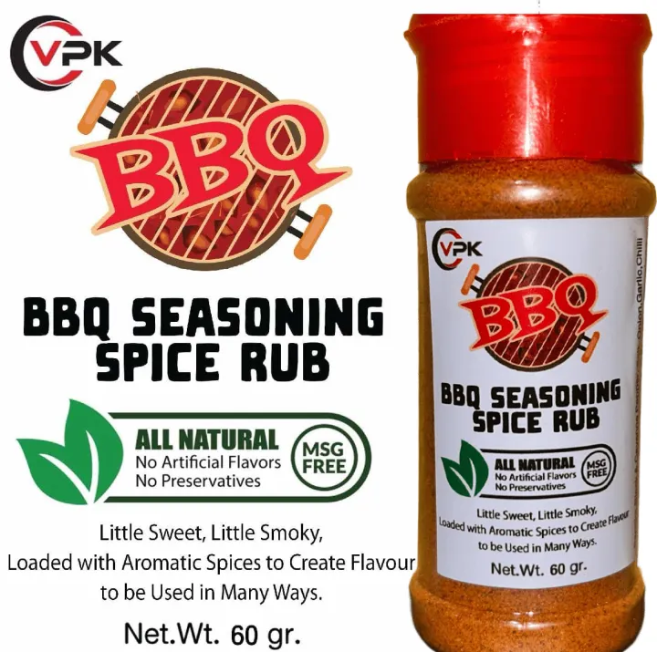 BBQ Seasoning Spice Rub, All Round Multipurpose Seasonings 55gr ...