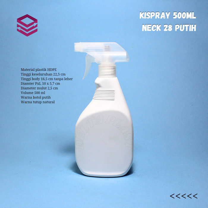 botol spray 500ml Putih / botol kispray hdpe 500 ml - Spray Clear ...