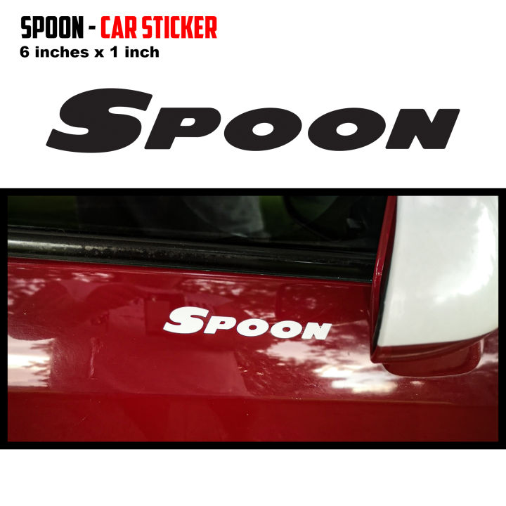 Spoon Sports - Door Sticker - Custom - Pair | Lazada PH
