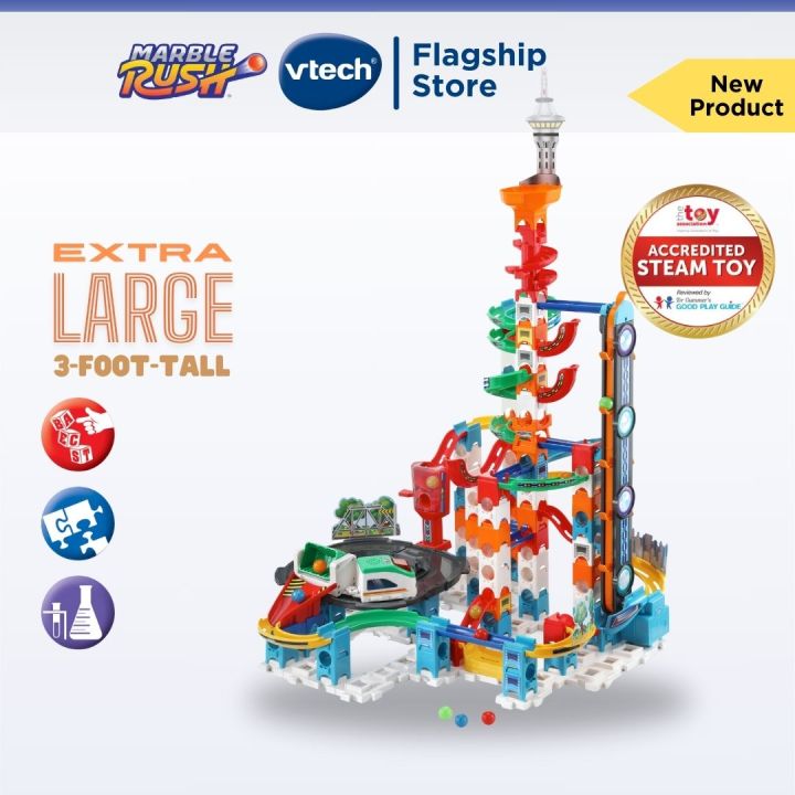 Marble Rush - Sky Elevator Set (143 blocks + 10 marbles) STEAM Toys ...