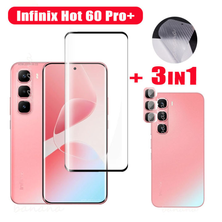 Infinix Hot 60 Pro+ Plus ฟิล์มกระจกนิรภัยคลุมทั้งหมดสําหรับ Infinix Hot 60 Pro Hot 60i Infinix ...